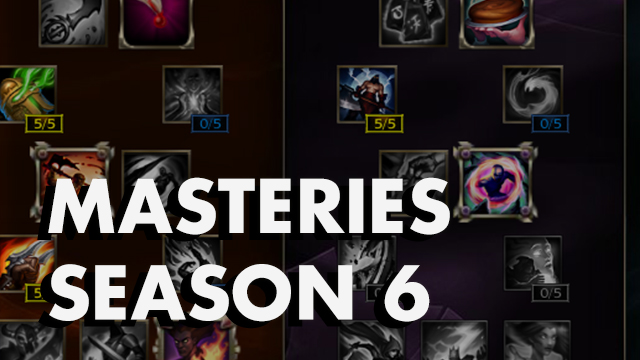 Dicas para Construir as suas Masteries da Season 6 - Mais Esports