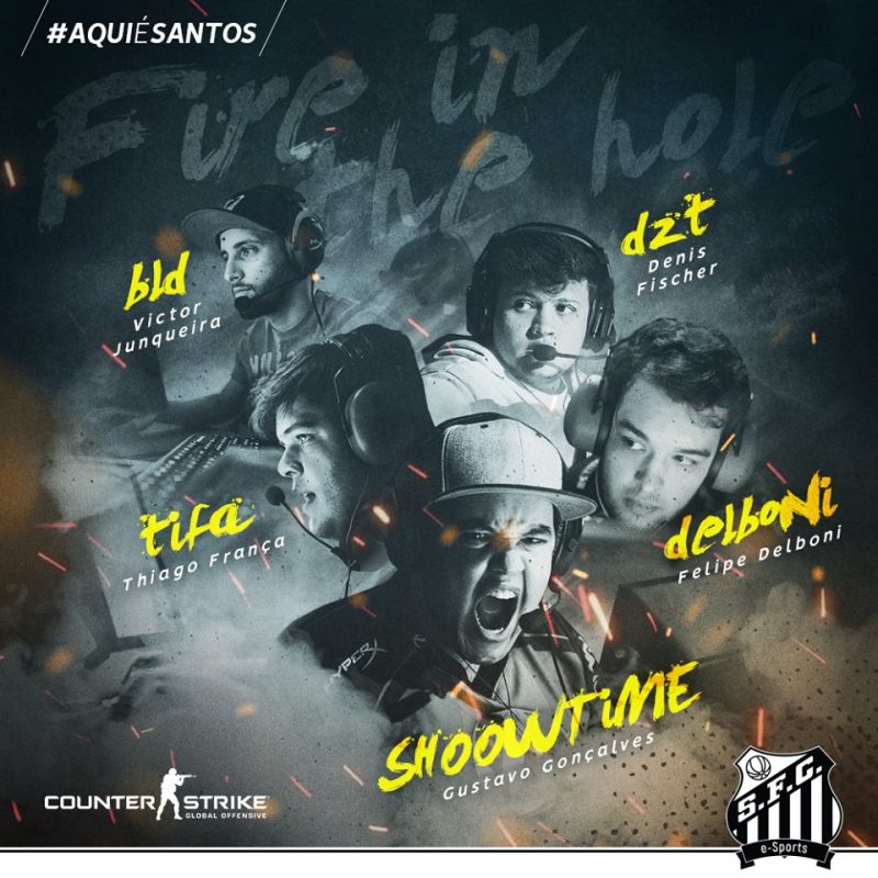 Santos e-Sports anuncia line-up de CS:GO masculino - Mais Esports