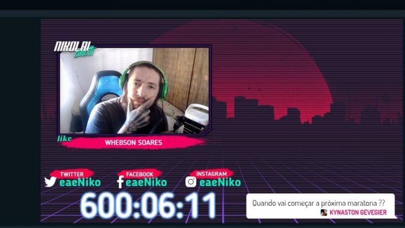 Conheça Nikolai, streamer brasileiro que quebrou o recorde de horas ...