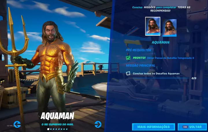 Fortnite: Como desbloquear a skin de Aquaman no jogo - Mais Esports