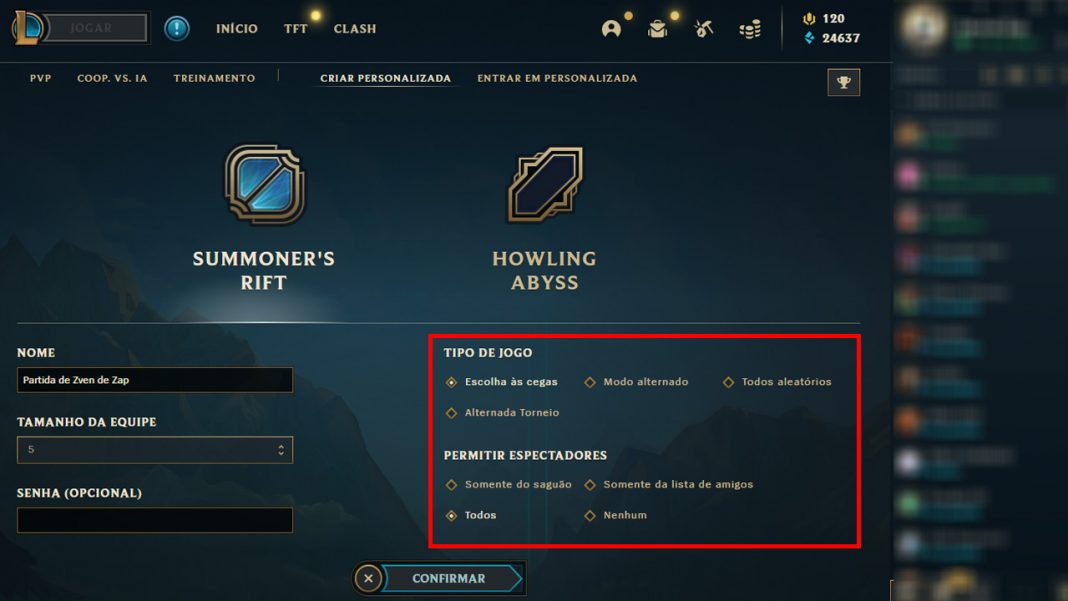 Como criar partidas personalizadas no LoL para jogar contra amigos ...