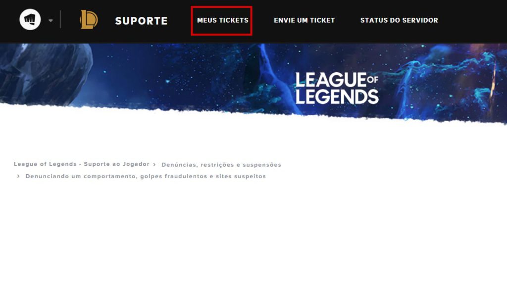 Como enviar Ticket para a Riot em diferentes jogos - Mais Esports