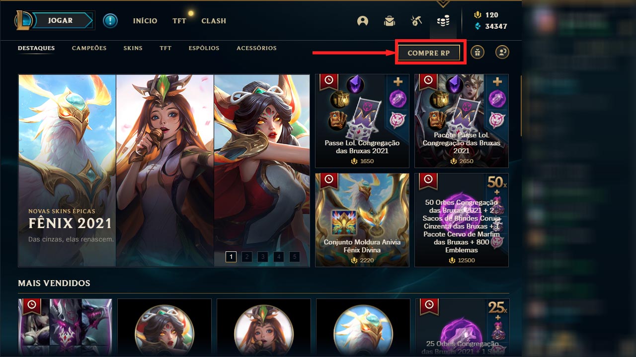 Como comprar RP (Riot Points) no LoL - Mais Esports