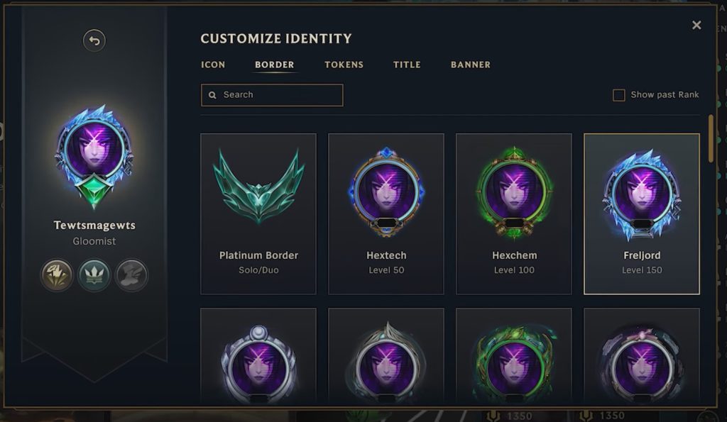 LoL: Jogadores poderão alternar entre bordas de nível antigas - Mais ...