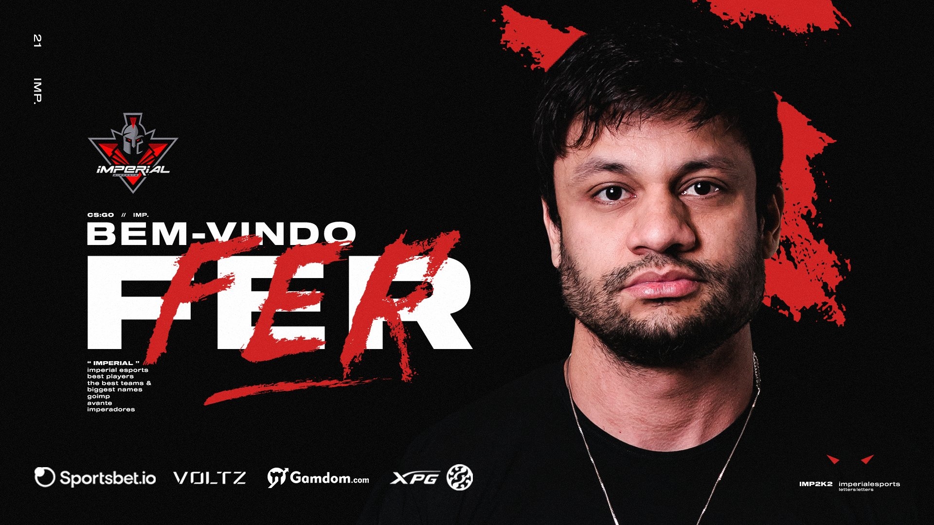 CS:GO: fer, fnx e Peacemaker já defenderam a Imperial - Mais Esports