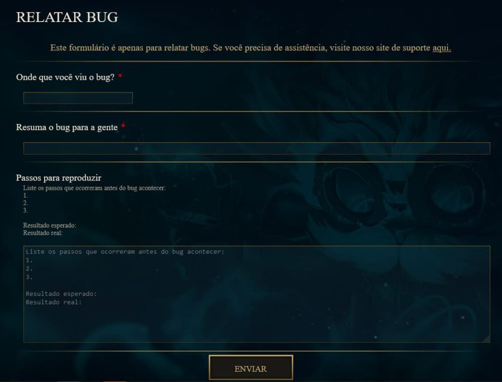 Como reportar um bug no LoL? - Mais Esports