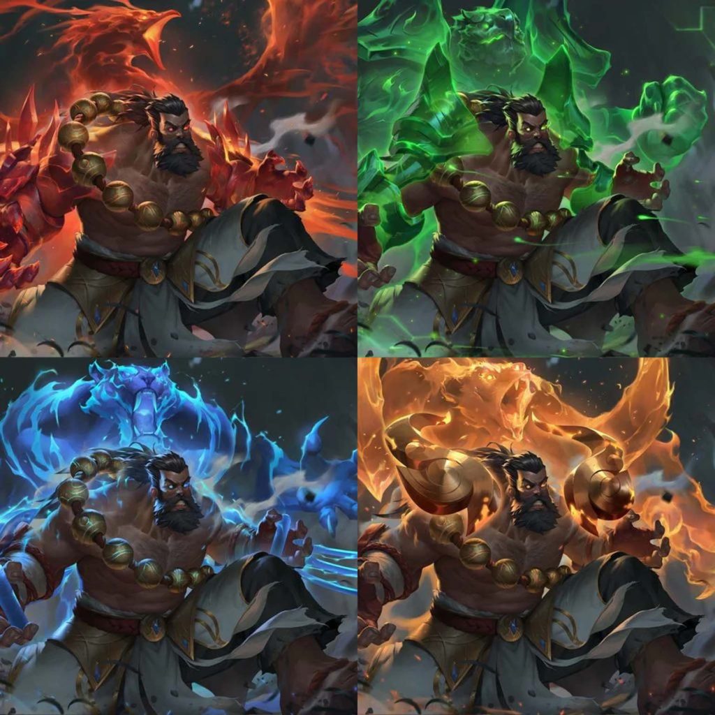 LoL: Veja as novas artes de skins do Udyr após o Rework - Mais Esports
