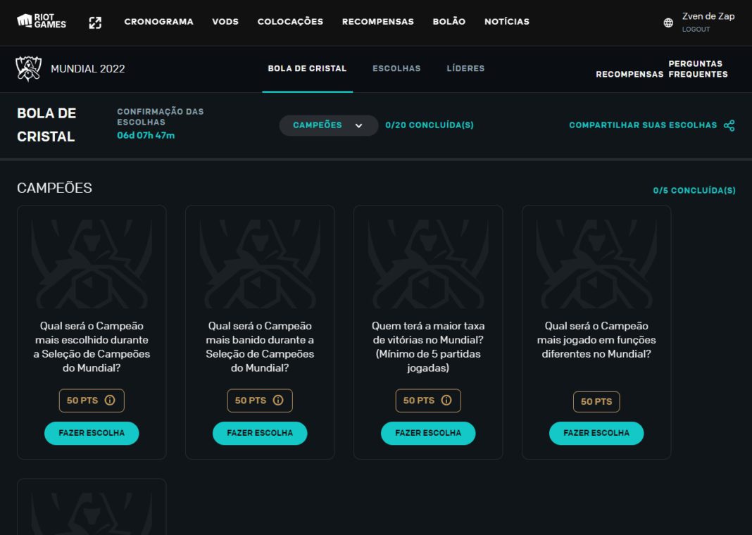 Worlds 2022: Bolão do Mundial já está disponível; veja como participar ...