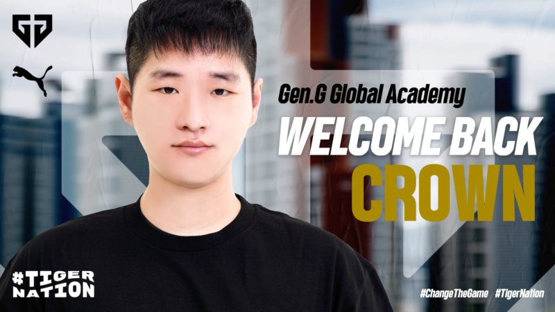 LoL: Crown retorna à Gen.G, agora como treinador Academy - Mais Esports