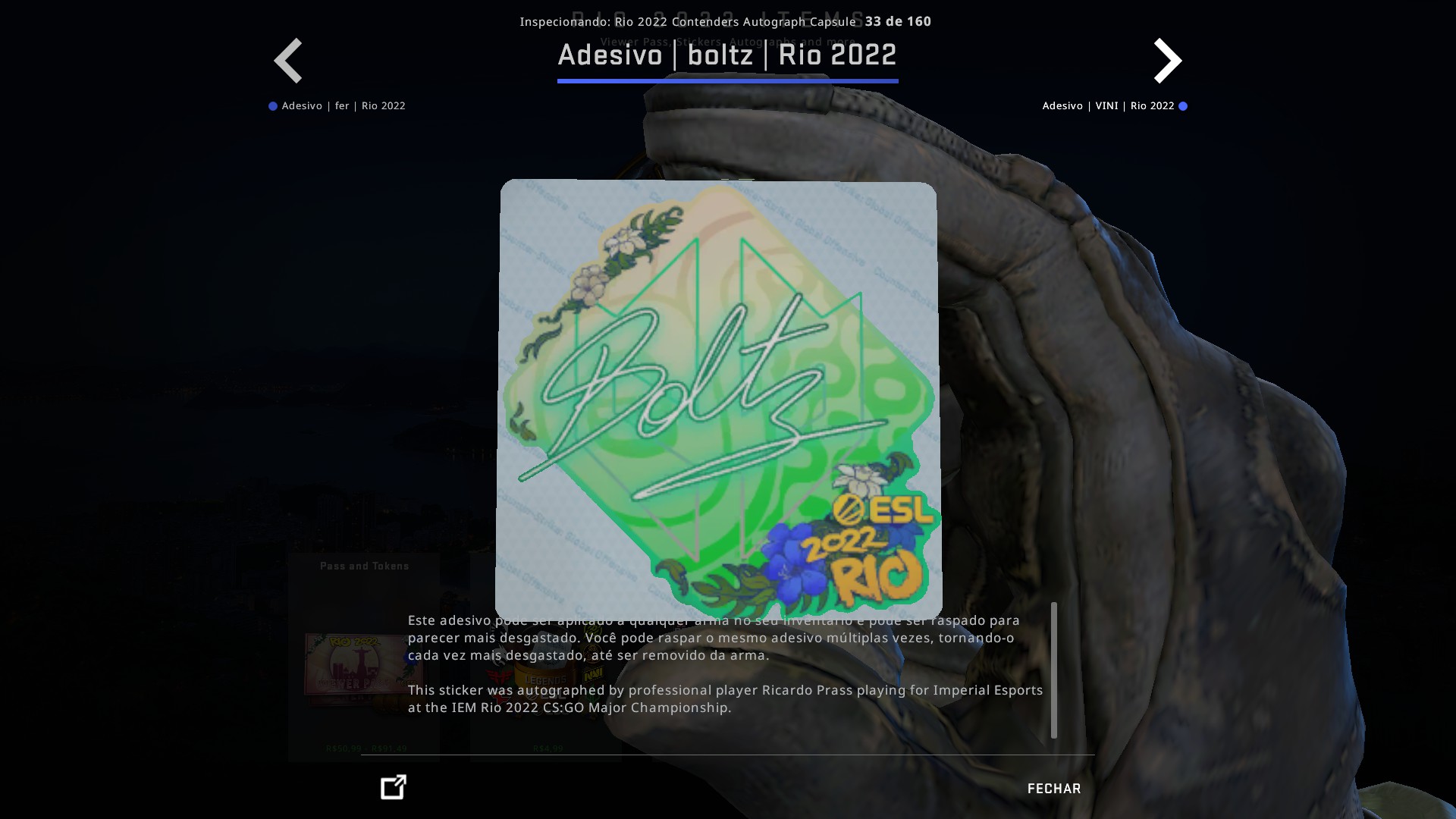 IEM Major Rio 2022: Veja os stickers da Imperial, FURIA e 00Nation ...