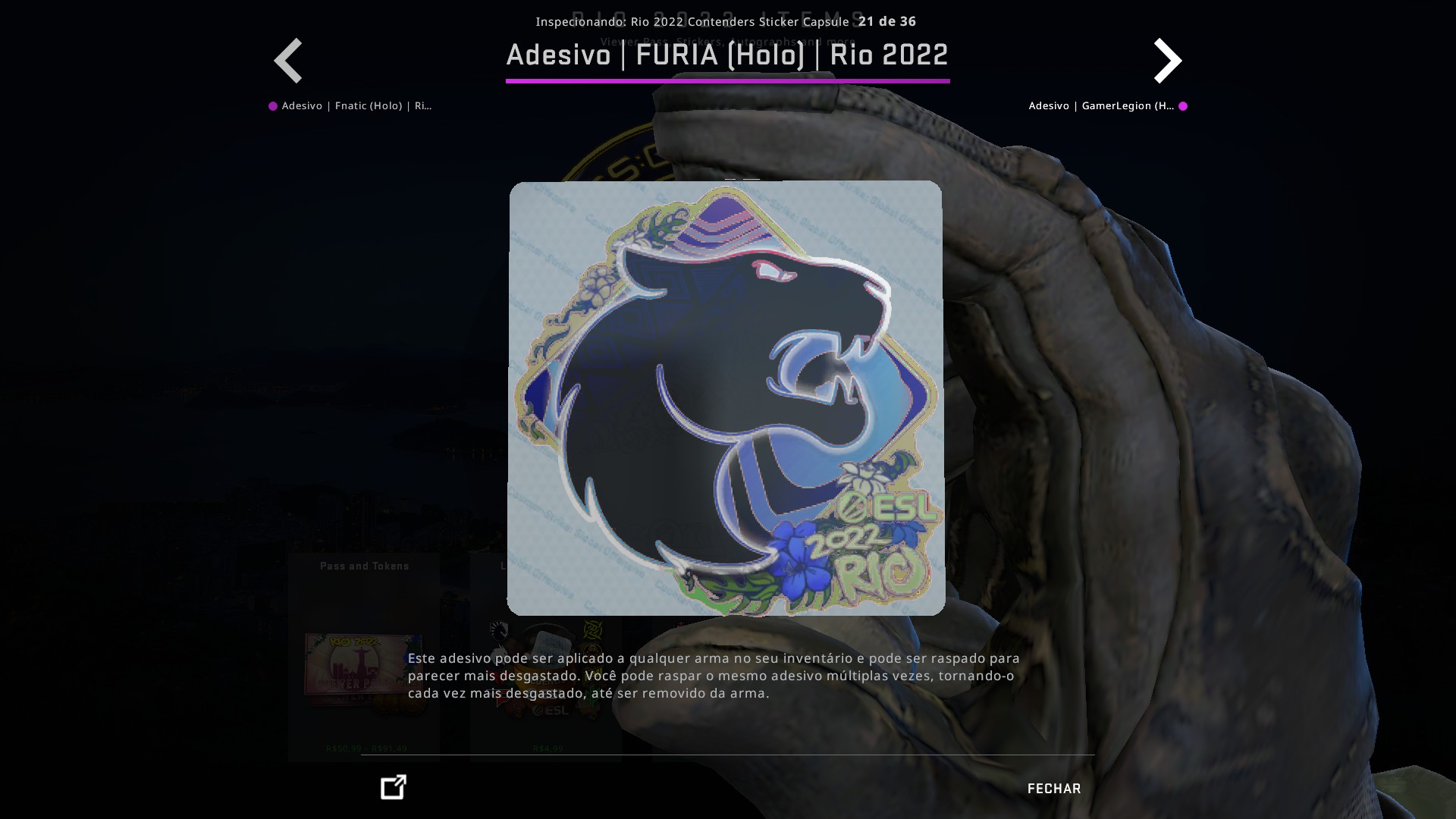 IEM Major Rio 2022: Veja os stickers da Imperial, FURIA e 00Nation ...