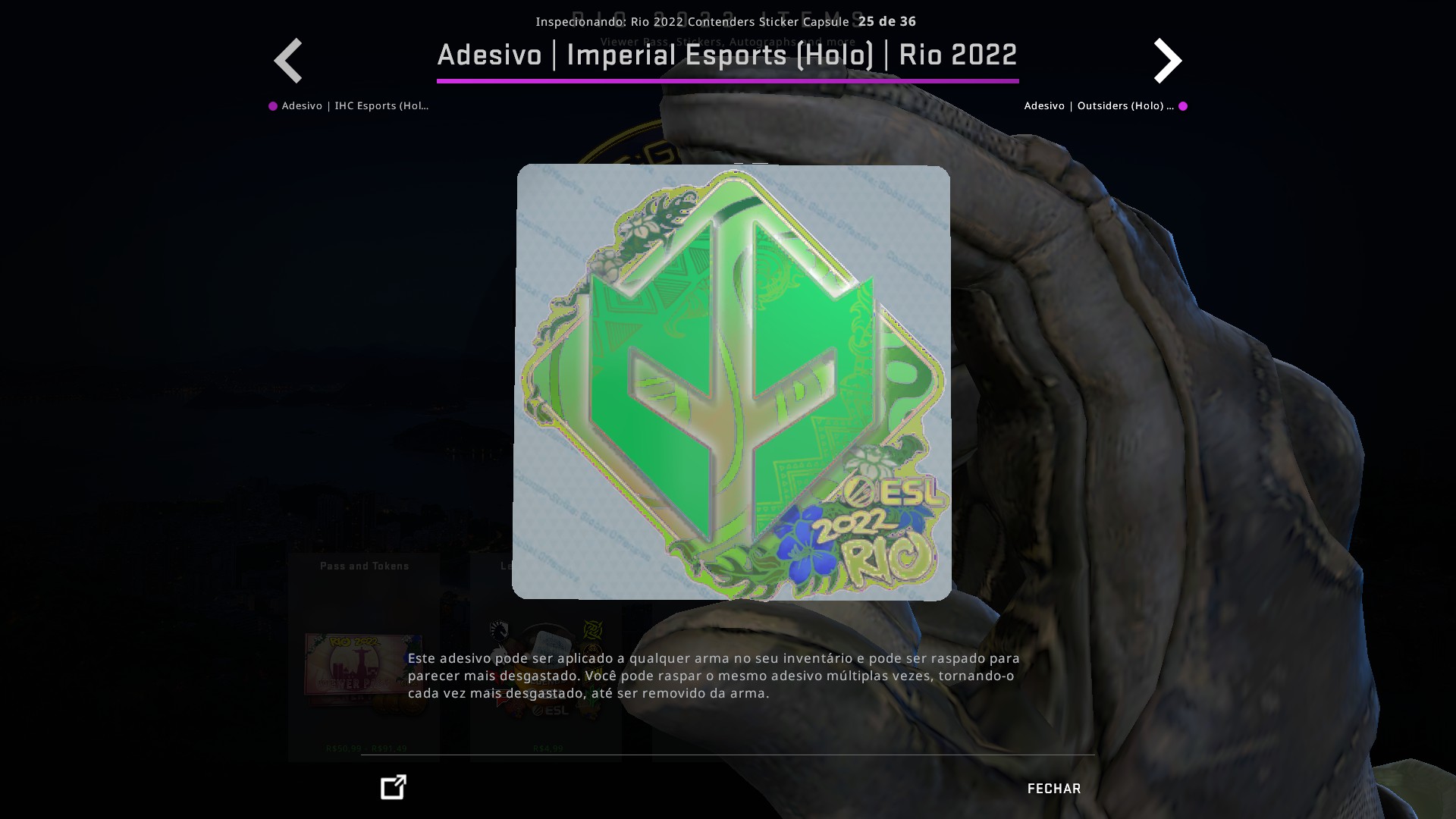 IEM Major Rio 2022: Veja os stickers da Imperial, FURIA e 00Nation ...