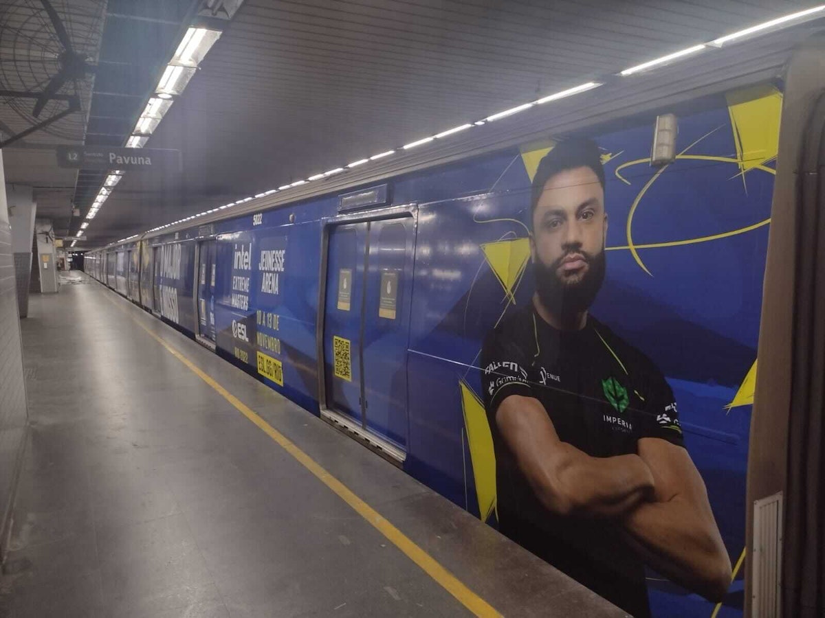 IEM Major Rio 2022: Metrô da cidade é decorado com fotos dos jogadores ...