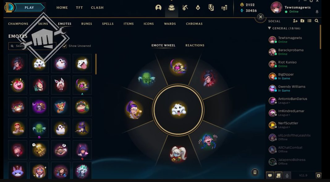 LoL: Nova roleta terá espaço para 9 emotes - Mais Esports