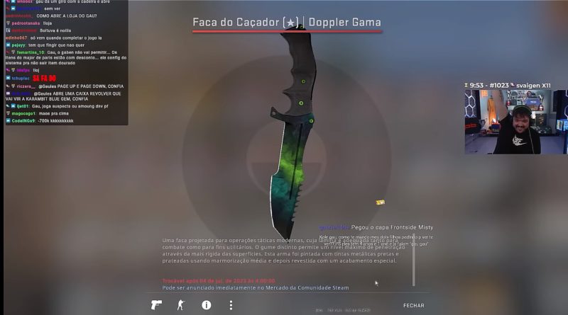 Gaules ganha faca de R$ 2 mil durante a live; vídeo - Mais Esports