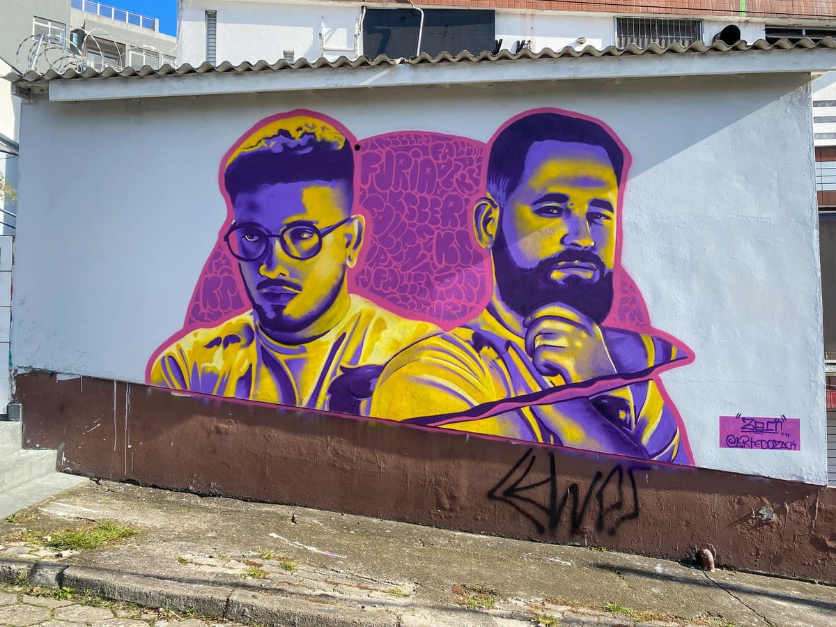 CS:GO: Artista recria mural com FalleN na FURIA - Mais Esports