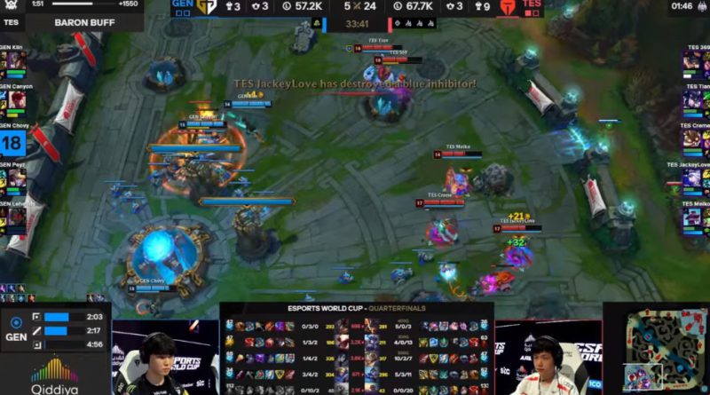 Copa do Mundo de LoL: Fim da Golden Road? TES elimina a Gen.G - Mais ...