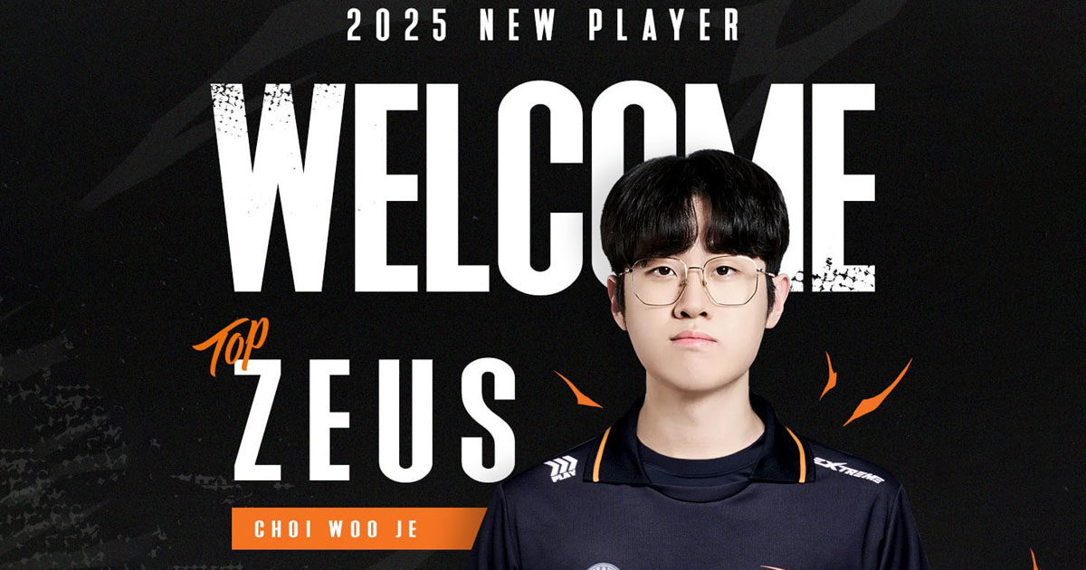 LCK 2025: Zeus é oficializado na Hanwha Life - Mais Esports