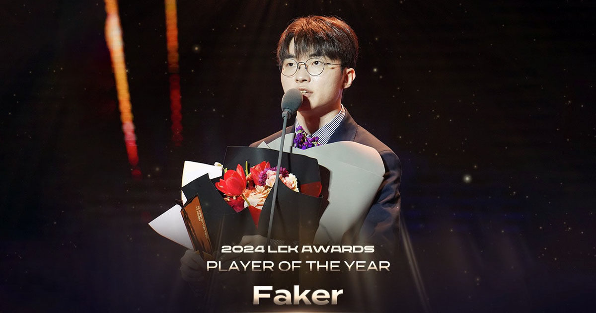 LCK 2024: Eleito o jogador do ano, Faker diz não estar satisfeito com seu desempenho - Mais Esports