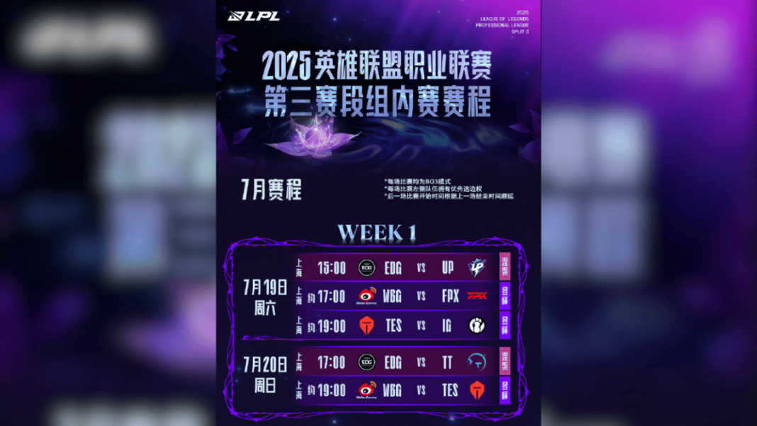 LPL 2025: Liga chinesa irá retornar durante a Copa do Mundo de LoL 2025 ...