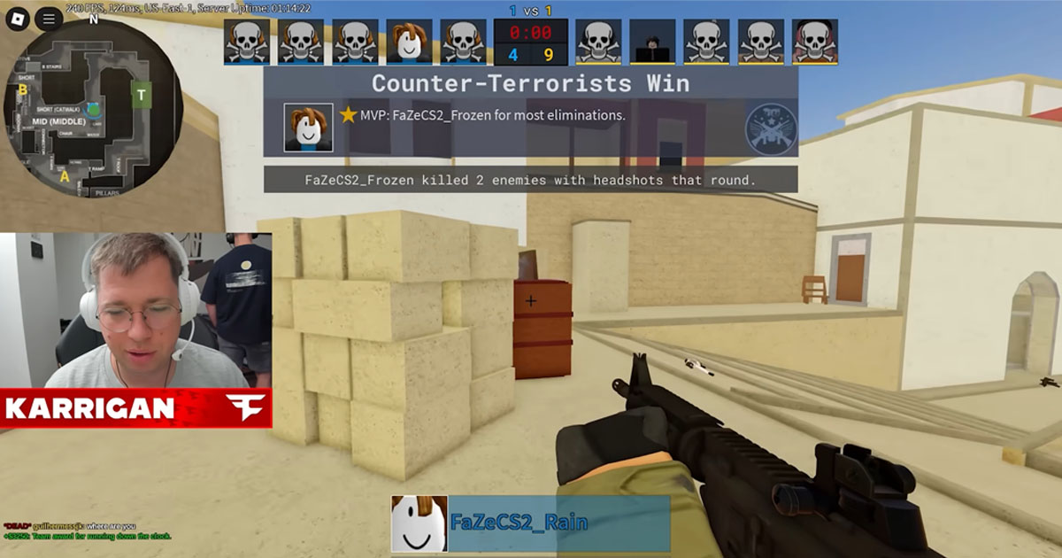 CS2: FaZe joga o “CS do Roblox” e perde para time brasileiro - Mais Esports